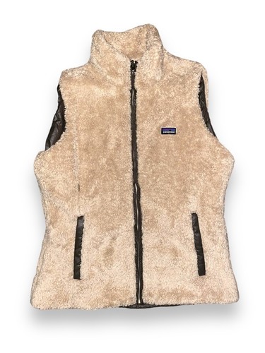 PATAGONIA los lobos reversible vest full-zip sleeveless jacket beige ...