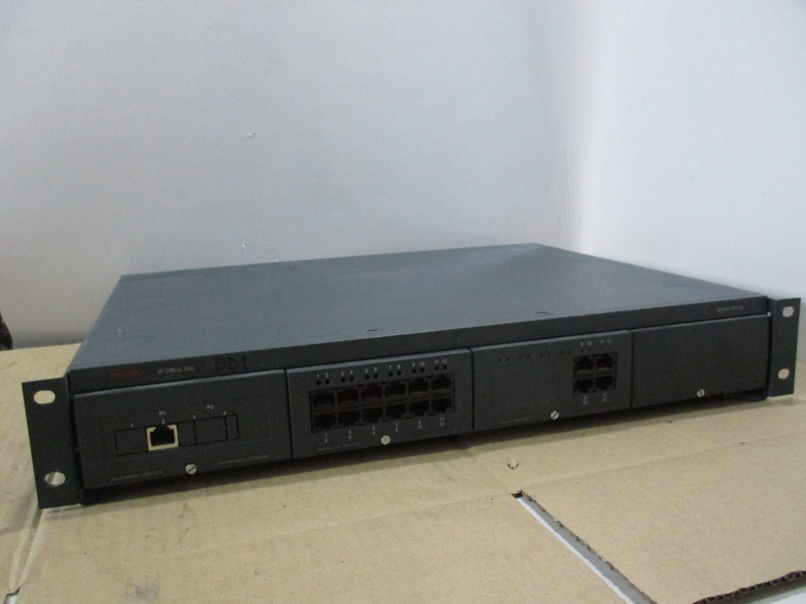 Avaya IP500 V1 Control Unit PCS 08 700417207 w/ Carrier Card 700417215 ...