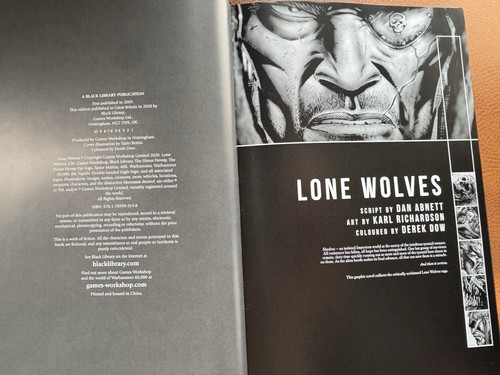 Lone Wolves - Black Library Hardback Graphic Novel. Warhammer 40k. 2020 ...