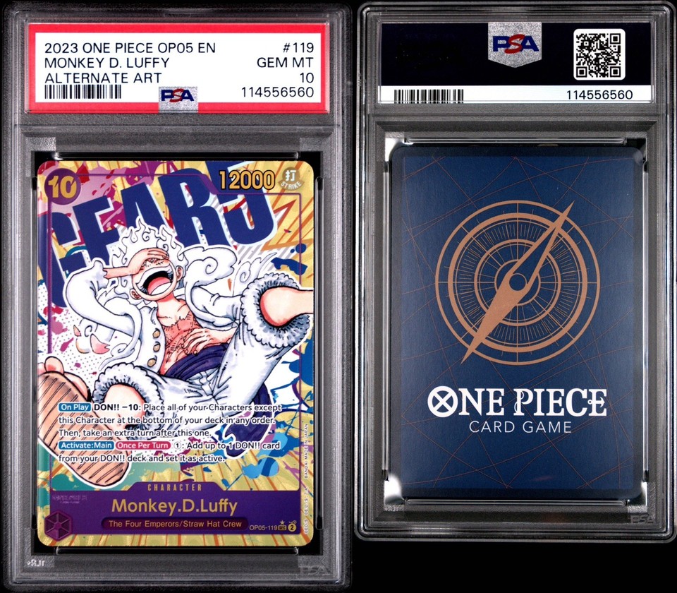 2023 ONE PIECE OP05 119 MONKEY D LUFFY GEAR 5 NIKA SEC ALT ART ENGLISH ...