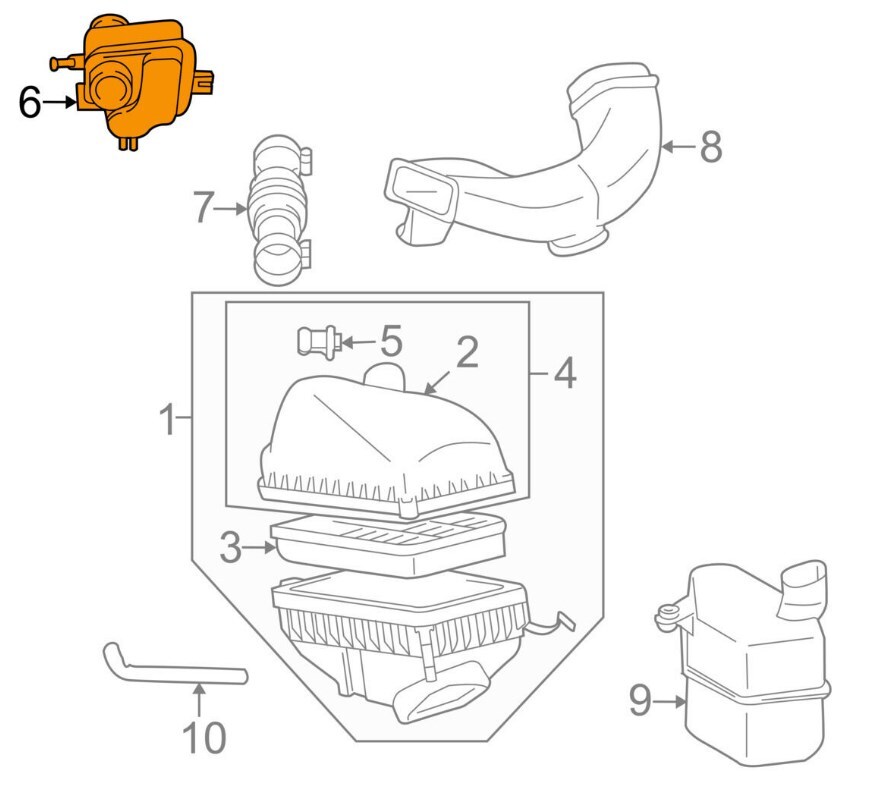 Genuine OEM Engine Air Intake Resonator For Toyota 178940V020 | eBay