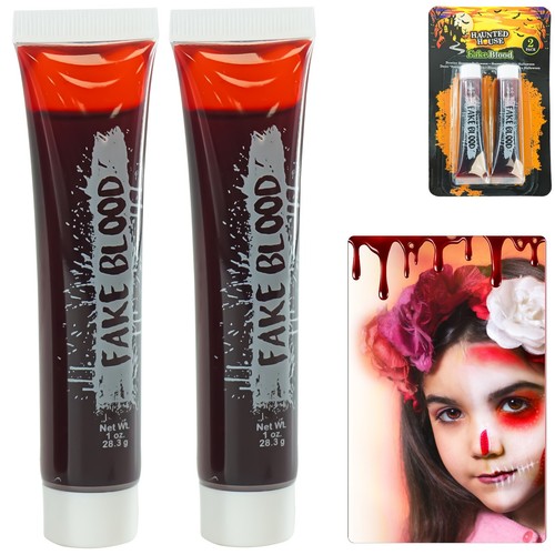 2x Fake Blood Tube 30ml, Halloween Vampire Zombie Special Effects ...