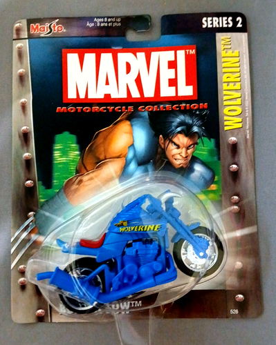 2003 MAISTO Marvel Wolverine X-Men Buff 'N Low Series 2 Motorcycle MOMC ...