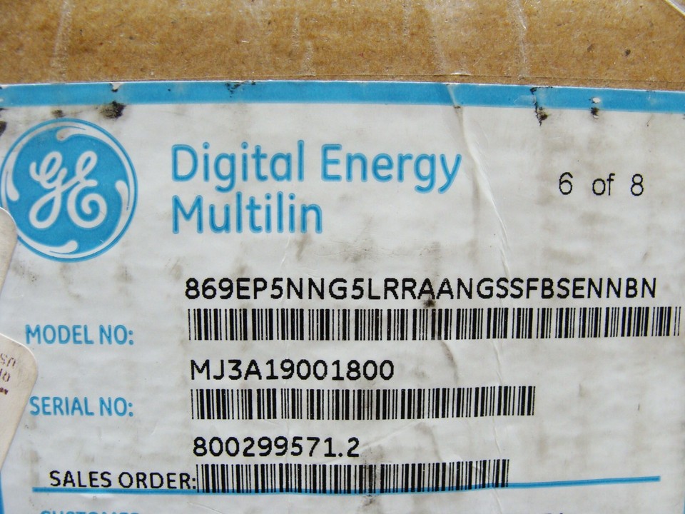 New GE Multilin 8 Series Motor Protection Relay 869 ...