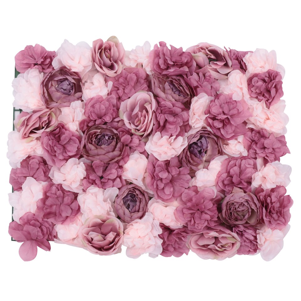 Elegant Artificial Fake Rose Silk 6Pcs Pink+ Mauve Flower Indoor Warm ...