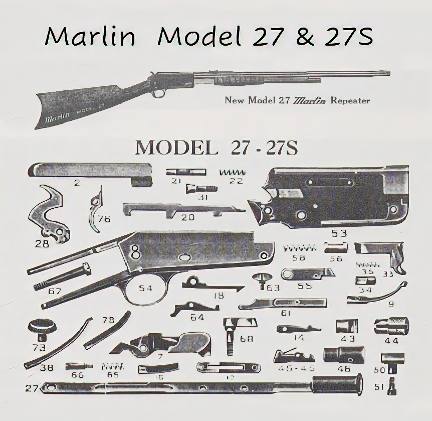 MARLIN Model 27, 27S Hammer w/ Roller | eBay