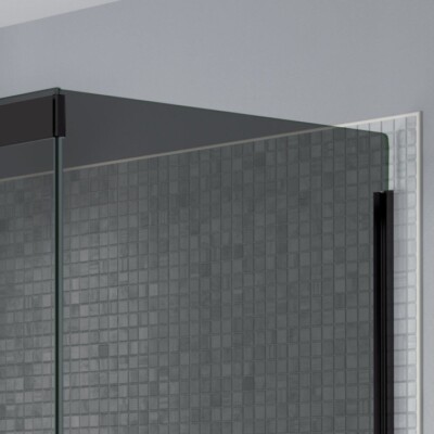 April Prestige2 Shower Side panel Black Smoked Glass AP8841 BLK-SMK ...
