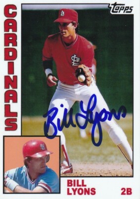 BILL LYONS ST. LOUIS CARDINALS SIGNED 1984 STYLE CUSTOM CARD | eBay