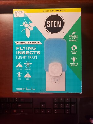 STEM Light Trap, Attracts and Traps Flying Insects, Emits Soft Blue ...
