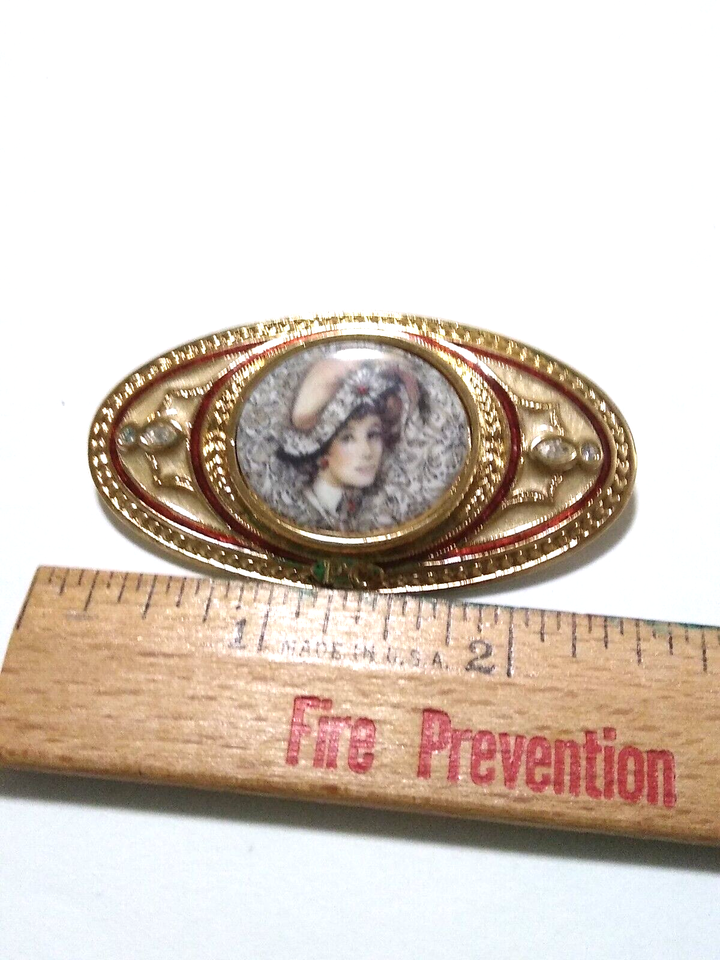 VTG RARE AVON PRESIDENT HandPainted Porcelain Portrait Lady Art Deco ...