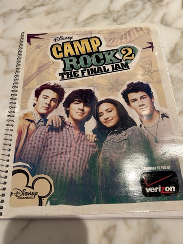 Disney Channel Camp Rock 2 Spiral Notebook - Collectible | eBay