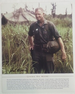 LT GEN HAROLD HAL MOORE AUTOGRAPH 8x10 PHOTO on FUJIFILM CRYSTAL ...