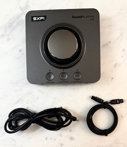 Creative Sound Blaster X4 Hi-Res 24bit 192kHz External USB DAC & Amp ...