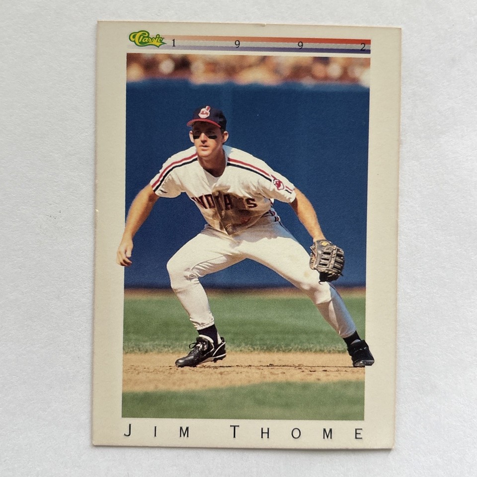 Jim Thome Cleveland Indian 1992 Pinnacle Rookie Card 247 & 1992 Classic ...