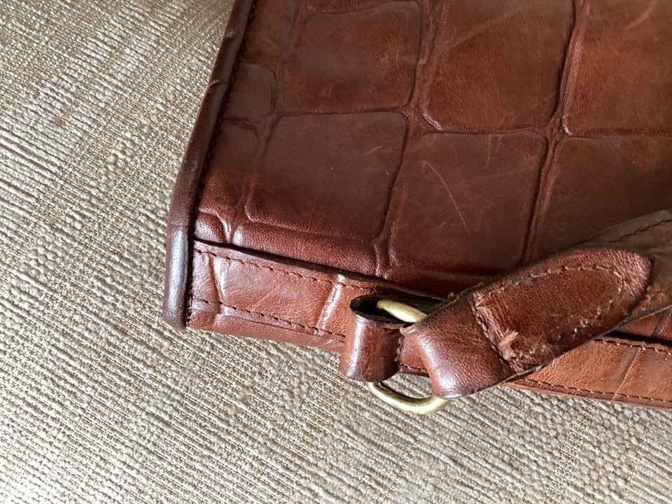 Vintage Mulberry Brown Congo Leather Bucket Shoulder Crossbody Bag ...