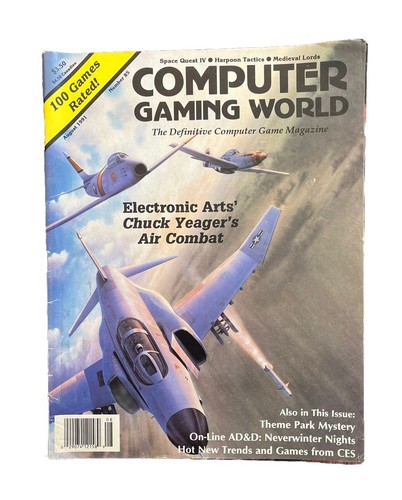 Computer Gaming World Magazine #85 Electronic Arts’ Chuck Yeager’s Air ...