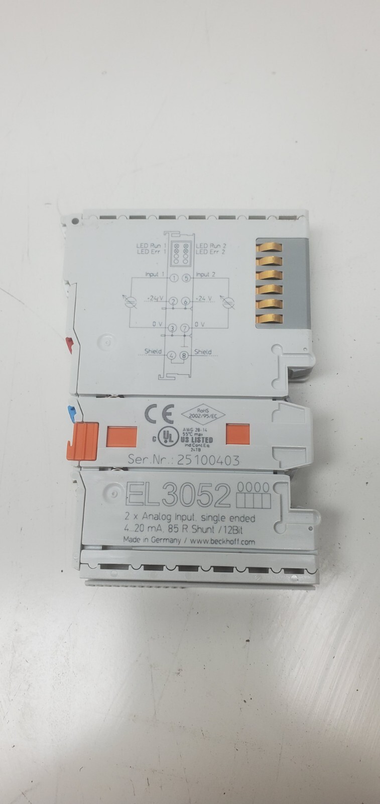 BECKHOFF EL3052 controller module | eBay