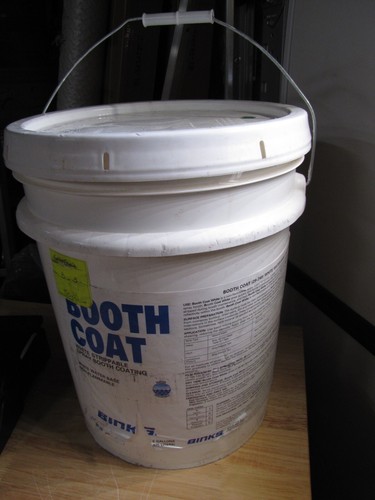 5-Gallon Binks 29-249 Booth Coat White Water Base Strippable Coating ...