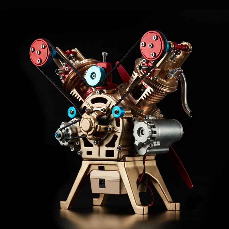 Twin-cylinder V2 Engine Model Engine Model V2 Twin-cylinder Assembled ...