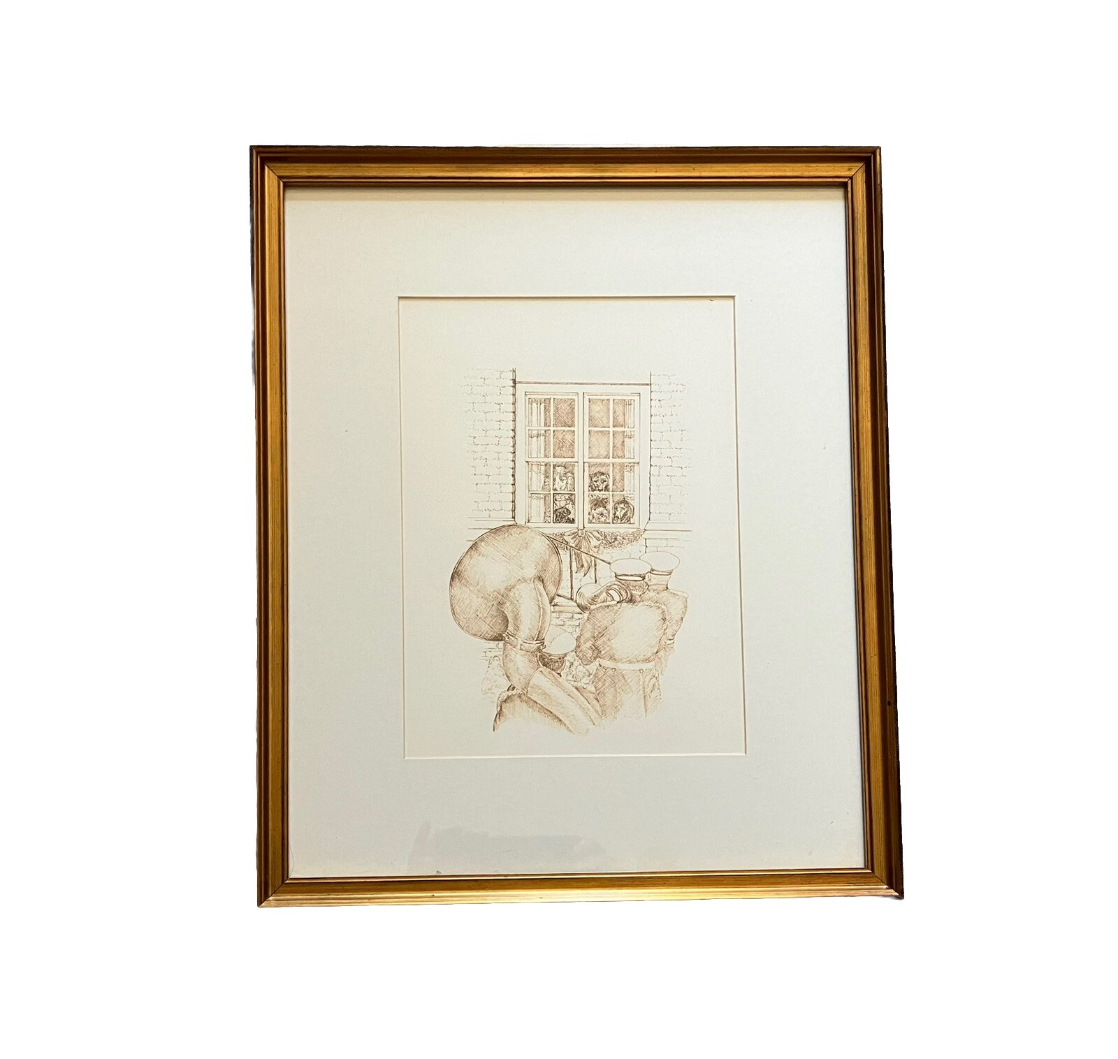 VTG Lithograph Etching by C. Templeton From The Estate Of US Gen A.M ...