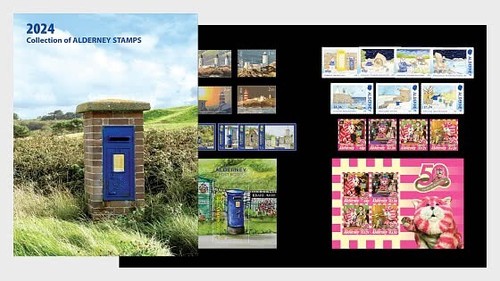 alderney 2024 YEAR PACK SET christmas Casquets Lighthouse Post Boxes ...