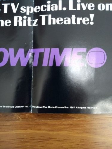 Orig 1987 ELAYNE BOOSLER Broadway Baby POSTER NYC Guide Showtime HBO TV ...