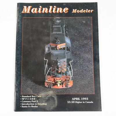 Mainline Modeler Magazine April 1993 Issue Model Railroading Standard ...