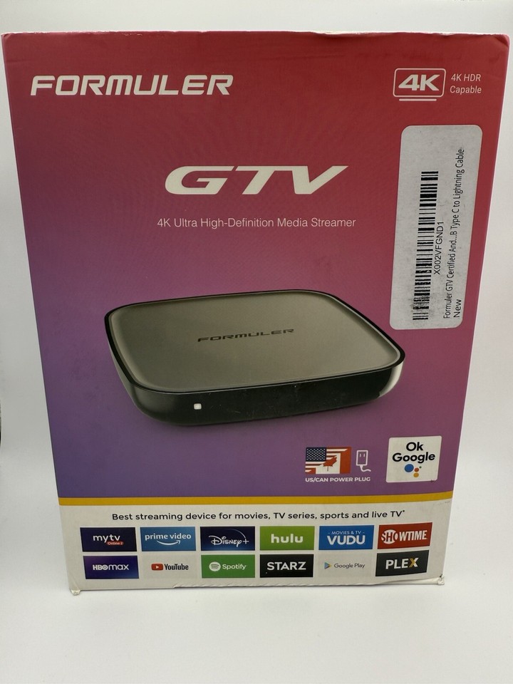 Formuler GTV 4K Ultra HD Media Streamer, Android TV, NAS Streamer ...