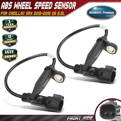 2x Front Left & Right ABS Wheel Speed Sensor for Cadillac SRX 2013-2016 ...