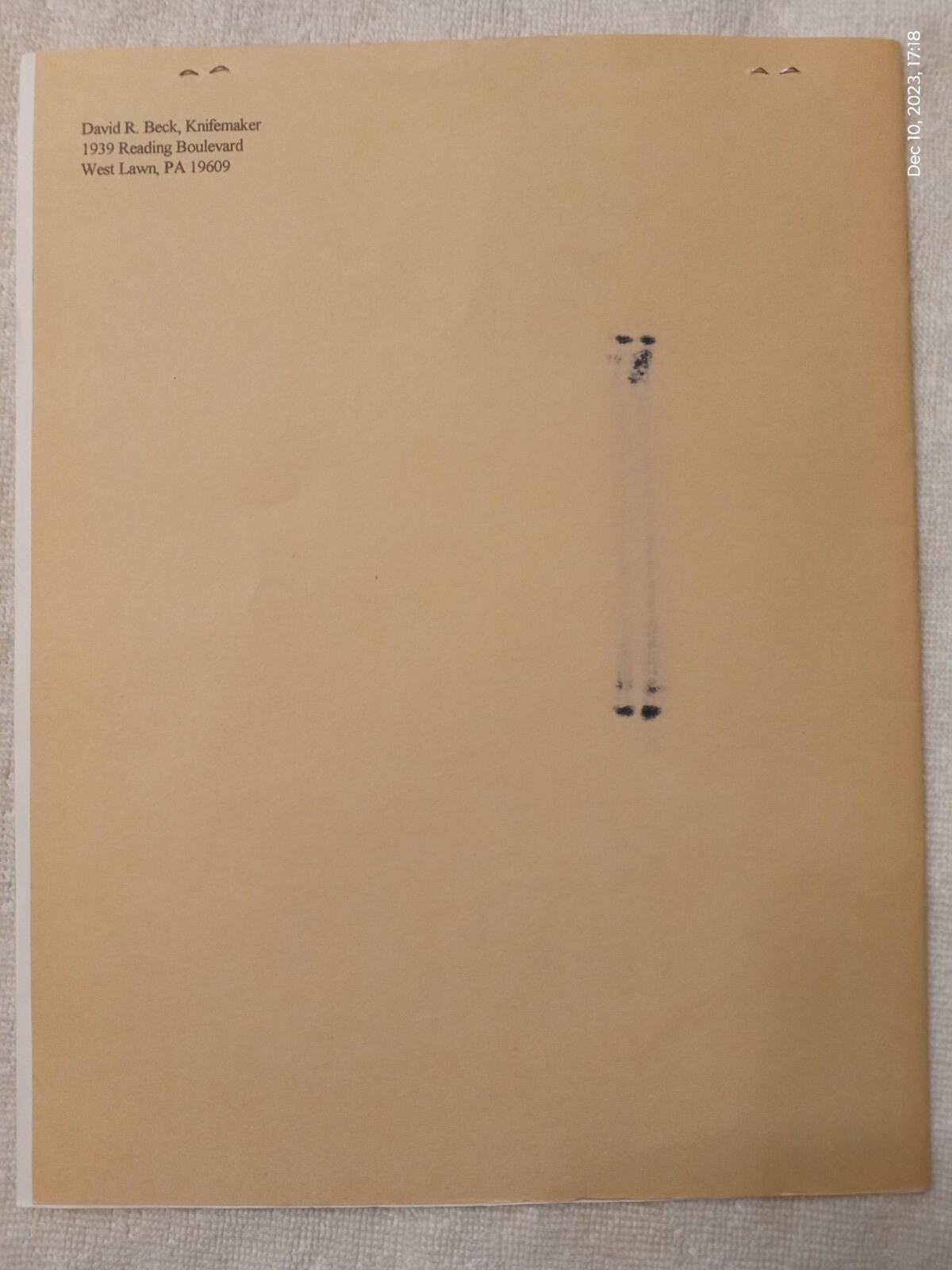 TRACKER Knife David Beck Original 1st Run 1995 Model C & B8 The Hunted ...