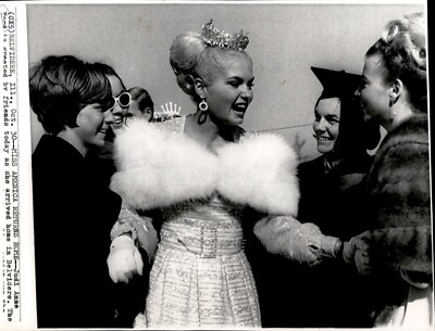 LG65 1968 Wire Photo MISS AMERICA RETURNS HOME JUDI ANNE FORD BELVIDERE ...