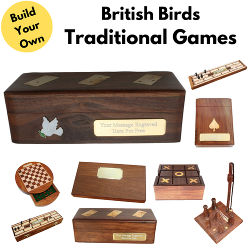 British Birds Traditional Wooden Games With Free Engraving | eBay UK