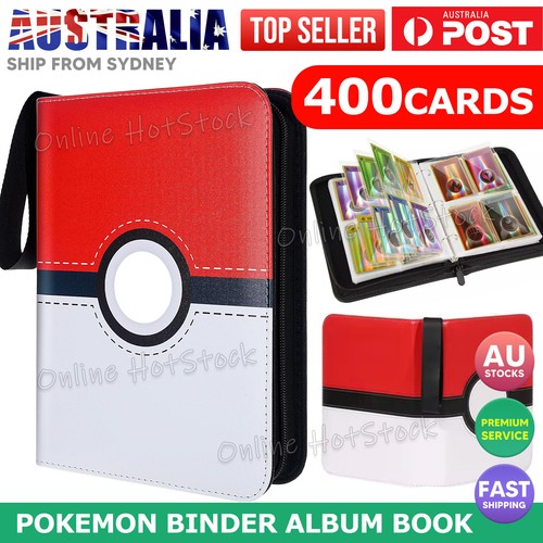 For Pokemon Cards Binder Album Book Game Card Collectors Holder 400 ...