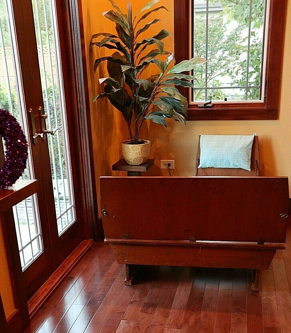 FRANK LLOYD WRIGHT UNITARIAN CHURCH SEAT DESIGNED BY FLW W SIGNED ...