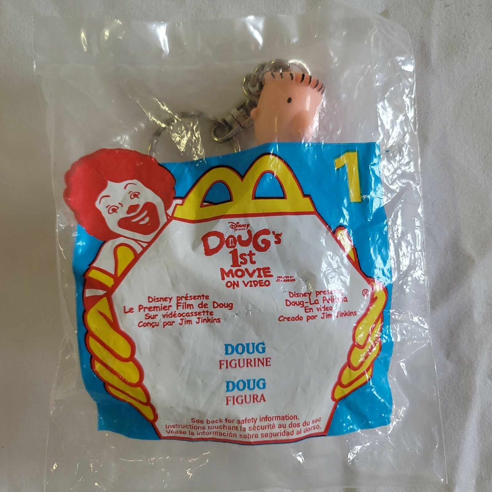 1999 McDonald's Happy Meal 1st Movie #1 Doug Key Chain Figure NIP | eBay