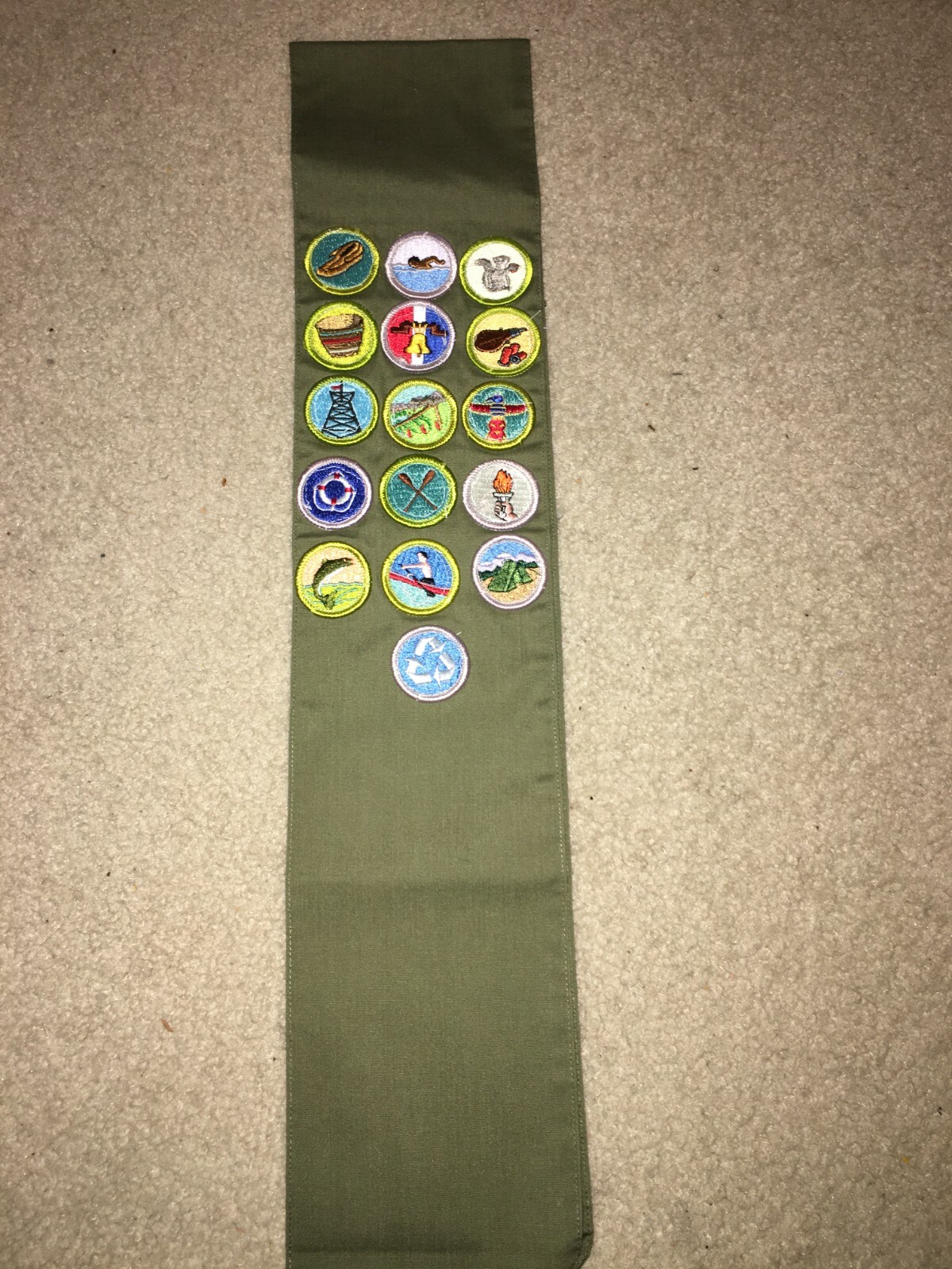 Boy Scout 5 x 29 Woodcarving Lifesaving Pioneering Camp Merit Badge ...