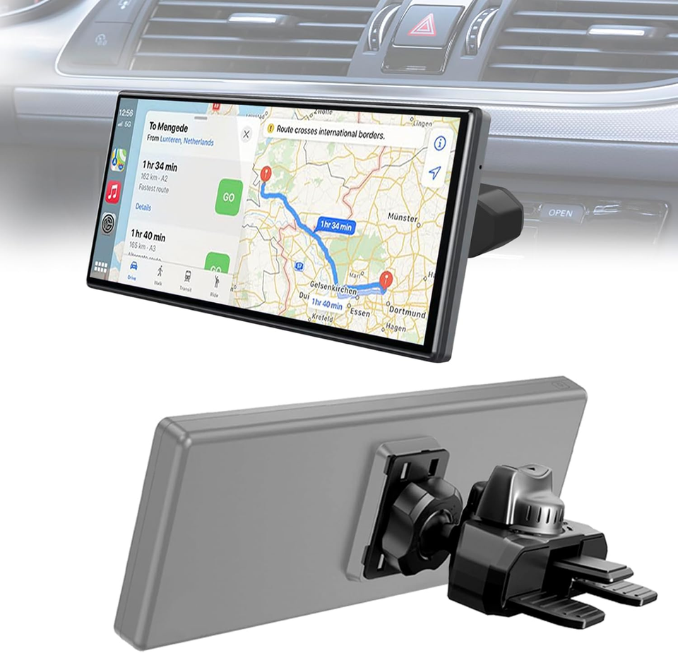 CD Mount for Carplay Screen, 360° Rotation CD Slot Carplay Mount for ...