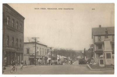Penacook, NH New Hampshire old Postcard, Main Street Scene | eBay