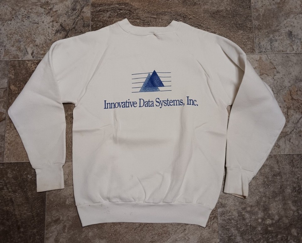 Rare 80's Vintage Hit Any Key Innovate Data PC Sweatshirt Medium 18" x ...