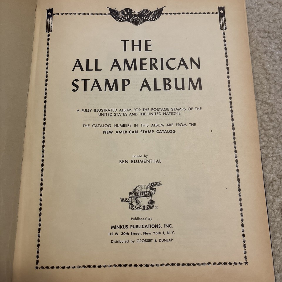 The All American Stamp Album Vintage 1958 | eBay