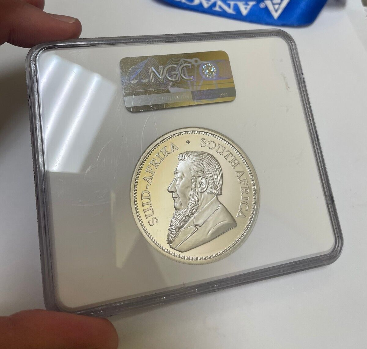 Rare 2020 2 oz .999 Silver Krugerrand NGC PF-70 Ultra Cameo First Day ...