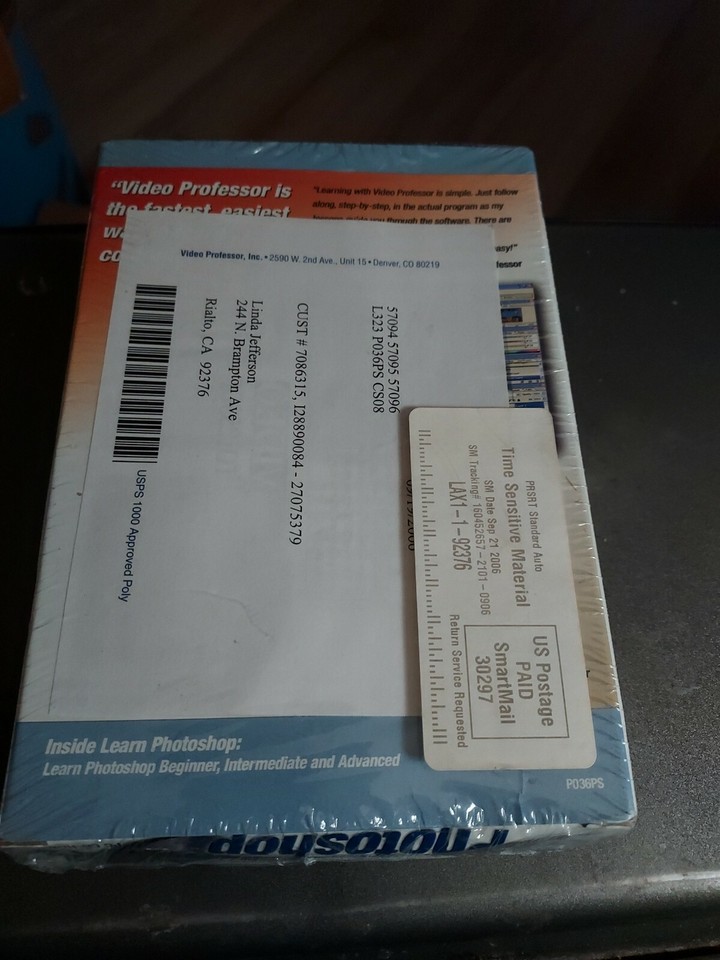 VIDEO PROFESSOR 3 DISC PC CD-ROM SOFTWARE LEARN PHOTOSHOP BRAND NEW ...