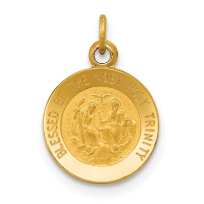 14k Holy Trinity Medal Charm | eBay