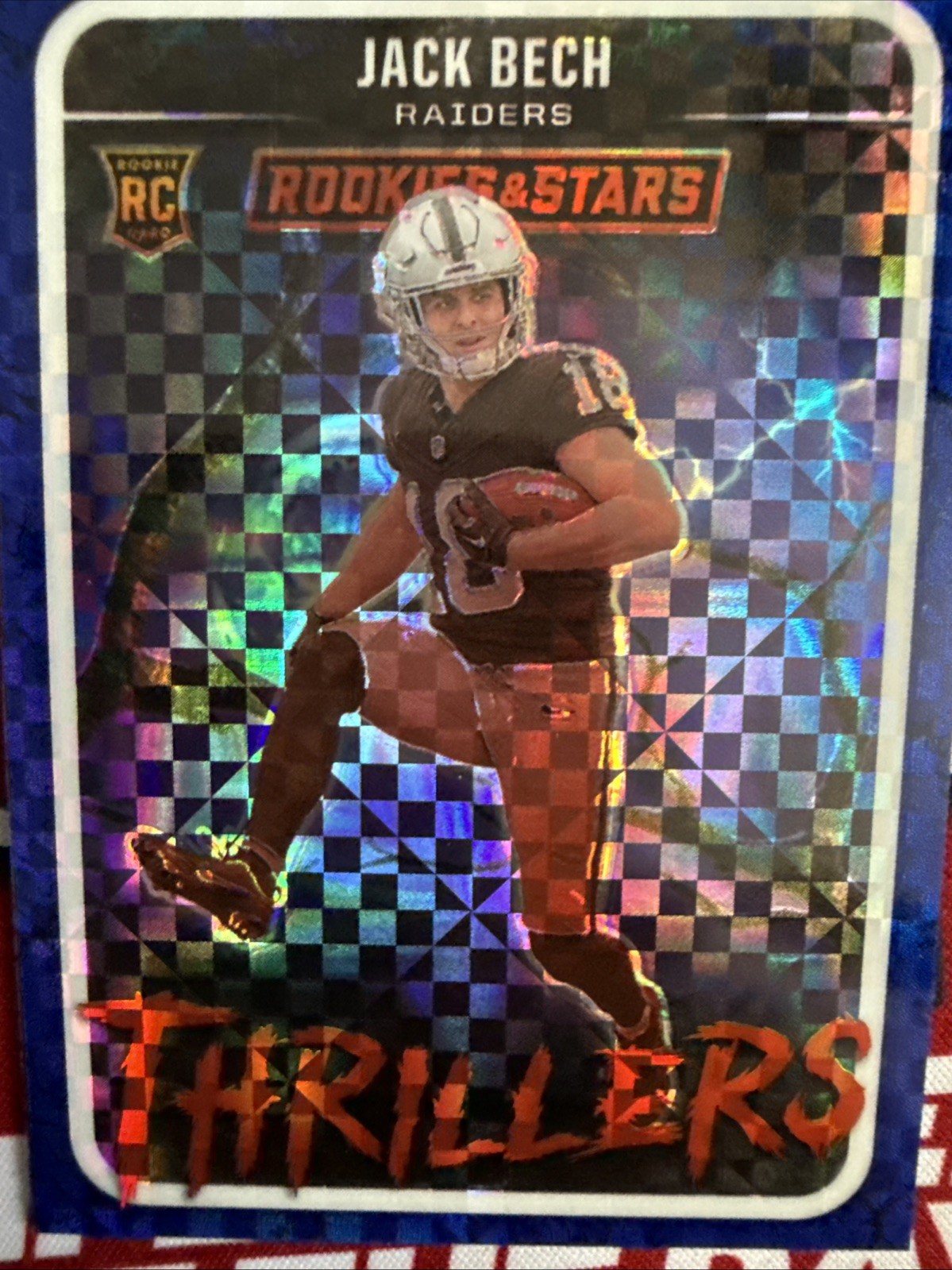 2025 Rookies & Stars Blue Plaid Prizm Thrillers JACK BECH (RC) #27 ...