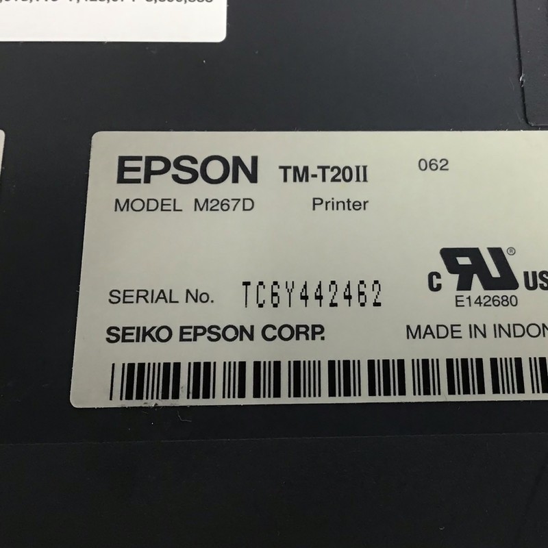 Epson TM-T20II Model M267D Thermal Receipt Printer w/ USB/Adapter | eBay