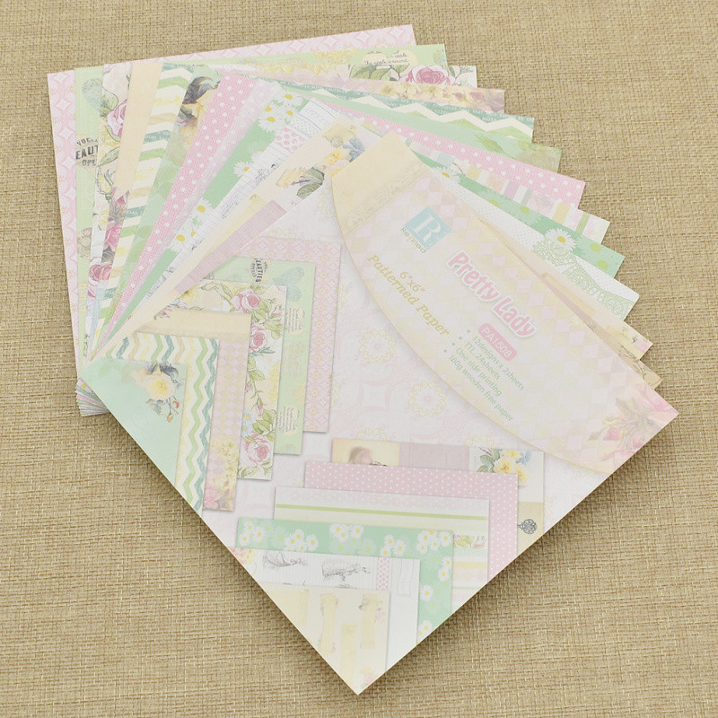 Paper Pad Card Different Patterns Making Background Scrapbook Crafts 1 ...