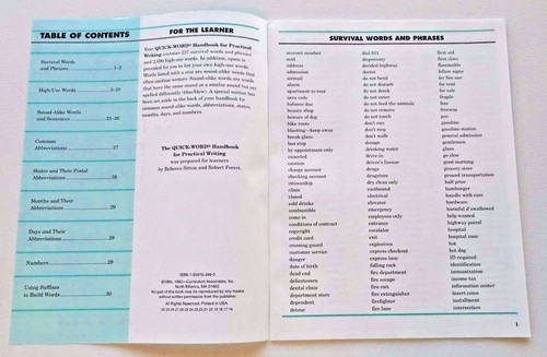 Quick Word Handbook for Practical Writers/Blue by Rebecca Sitton and ...
