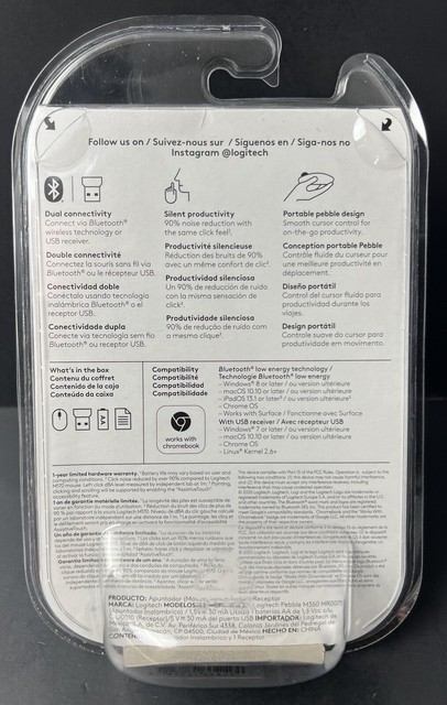 Logitech M355 Wireless Optical Mouse Graphite *distressed Pkg for sale ...