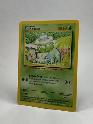 Bulbasaur 44/102 Base Set Pokemon Card 1999 | eBay