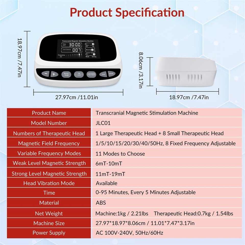 rTMS Brain Therapy Deep Brain Stimulator Machine Anxiety Migraine ...